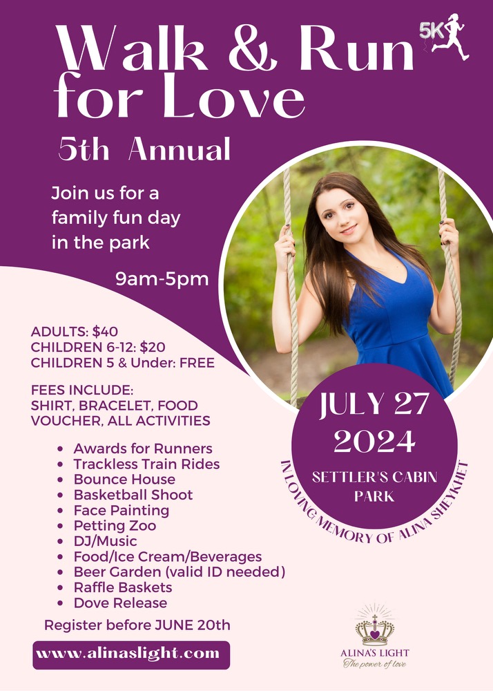 5K Walk & Run for Love – Alina's Light