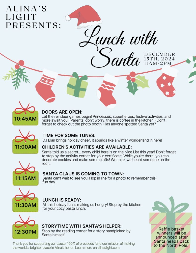 Christmas lunch with Santa – Alina's Light